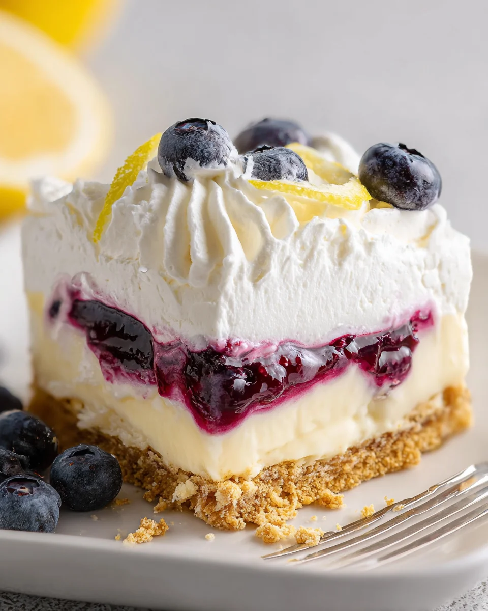 Lemon Blueberry Delight The Ultimate No Bake Dessert Lemon Blueberry Delight The Ultimate No Bake Dessert